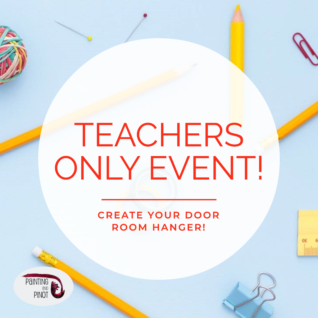 TEACHERS ONLY: Create your door hanger | Painting and Pinot